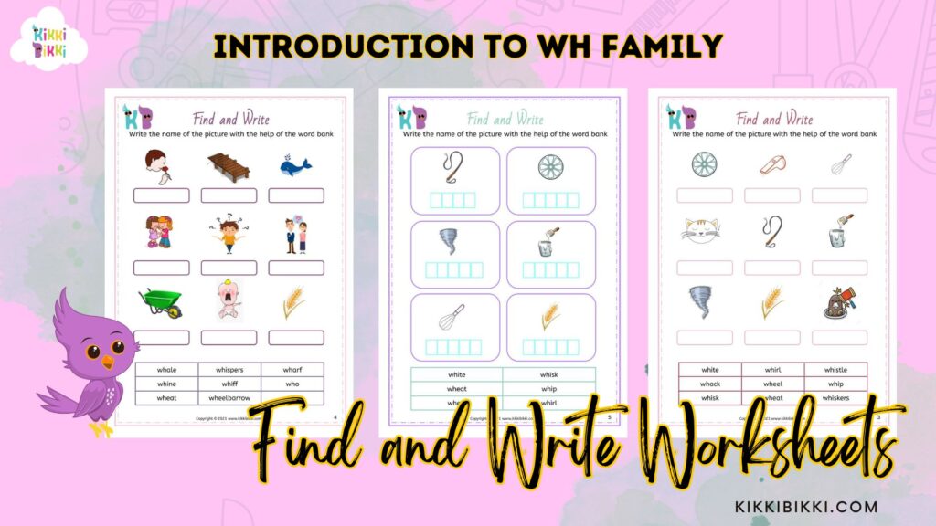 "Consonant Digraphs: Finding and Writing WH Sounds"