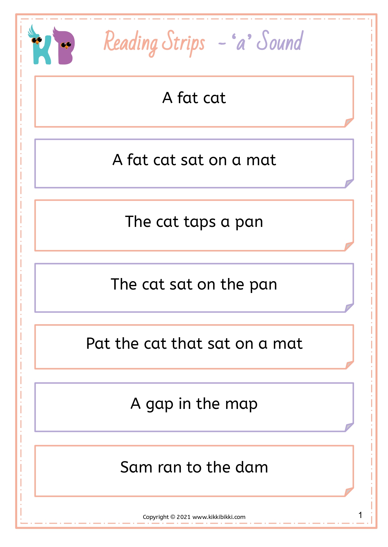 Exploring Phonics: Read the Sentence - Reading Strips