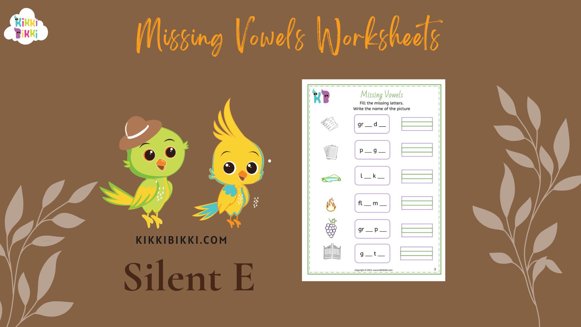 Uncover Phonics Magic: Silent E Missing Vowels Worksheet