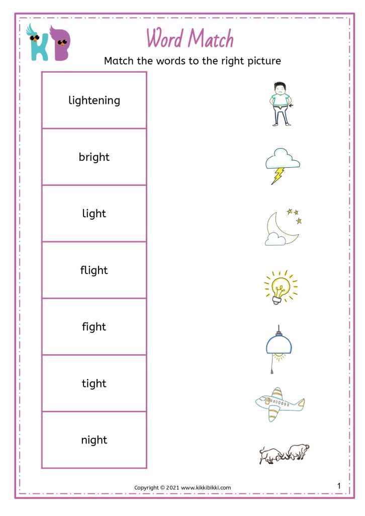 'IGH' Sound: Write the Sound Worksheets for Phonics Practice"