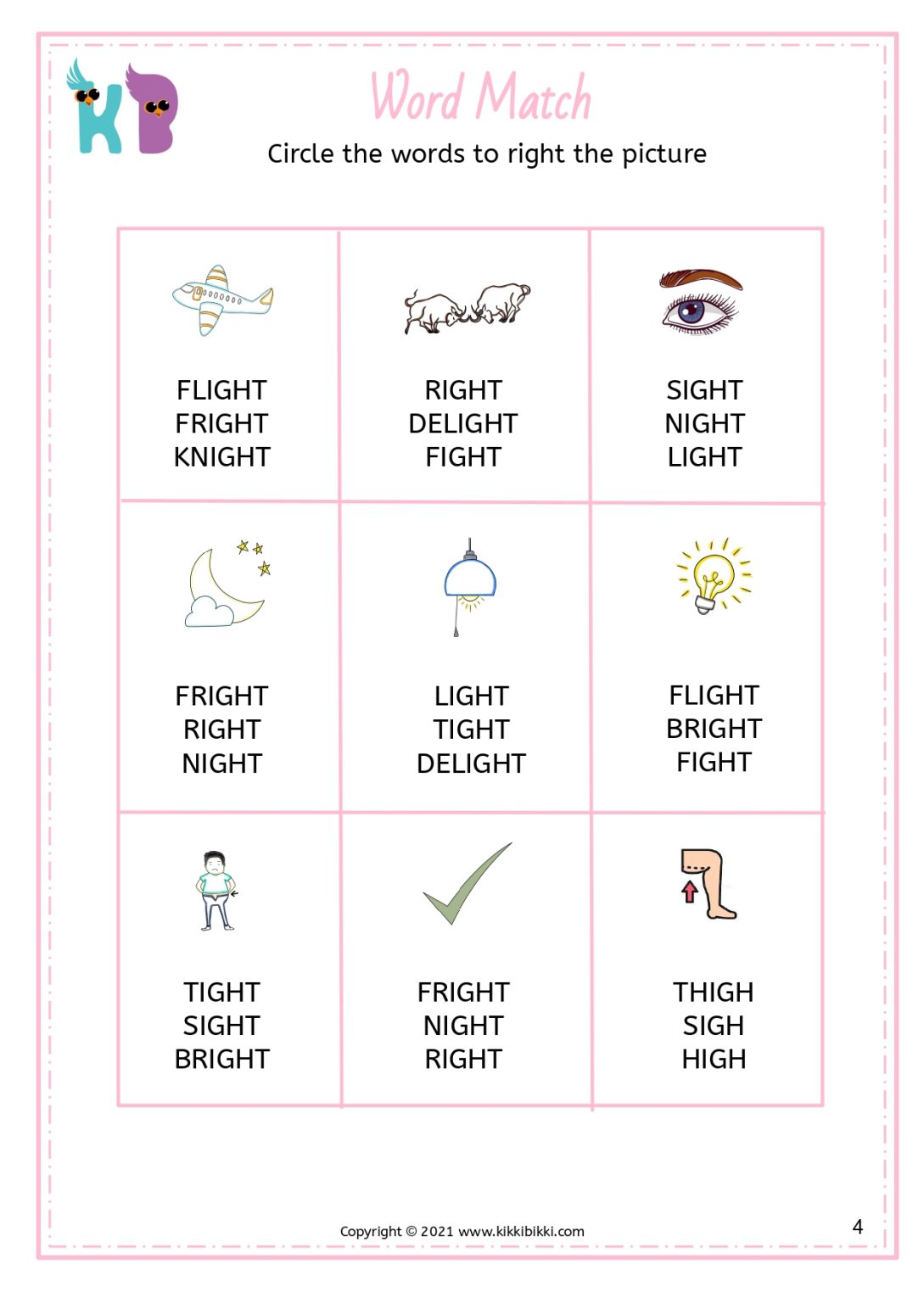 'IGH' Sound: Write the Sound Worksheets for Phonics Practice"