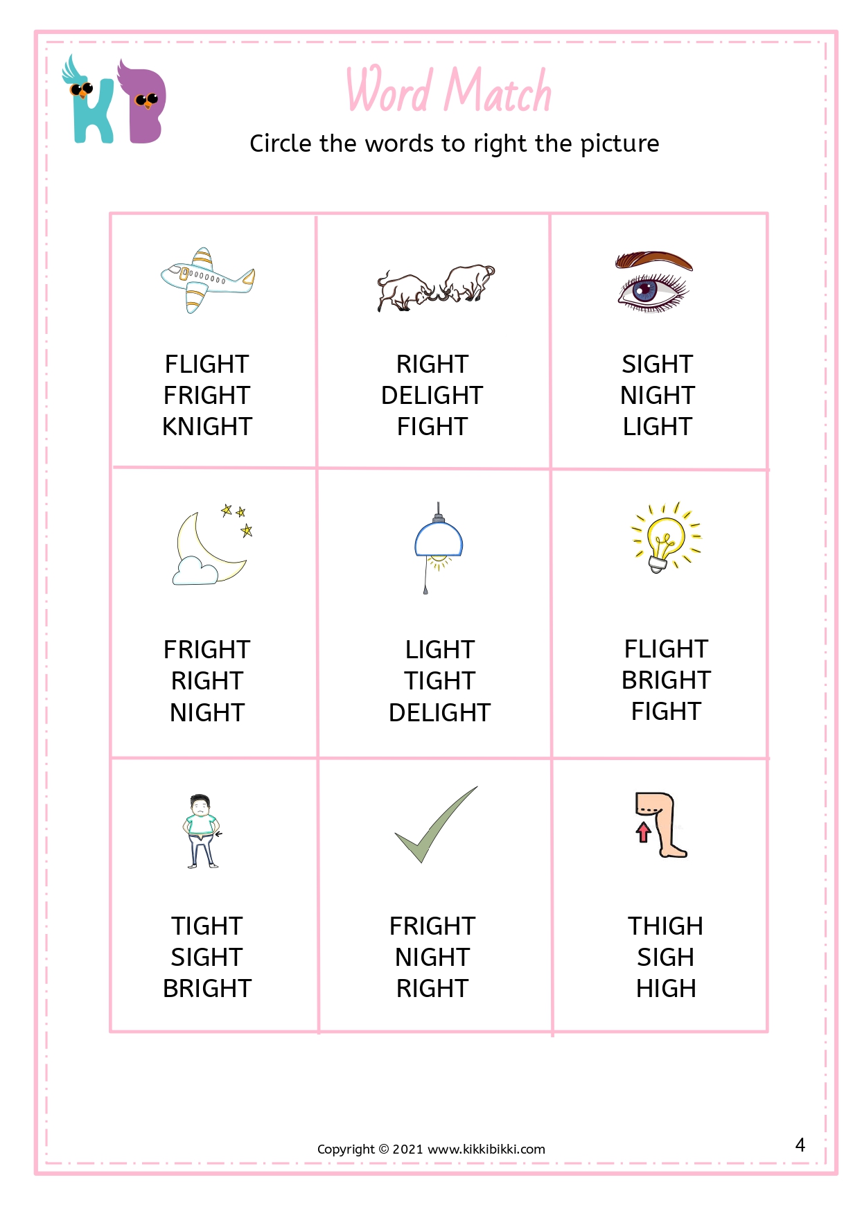 'IGH' Sound: Write the Sound Worksheets for Phonics Practice"