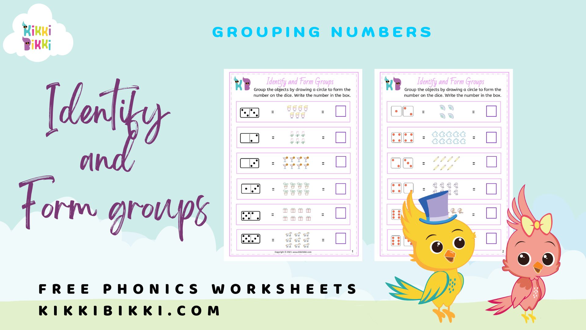 Grouping Numbers: Identify and Form Groups Worksheet
