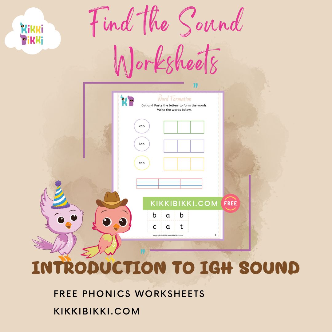 'IGH' Sound: Find the Sound Worksheets for Phonics Fun