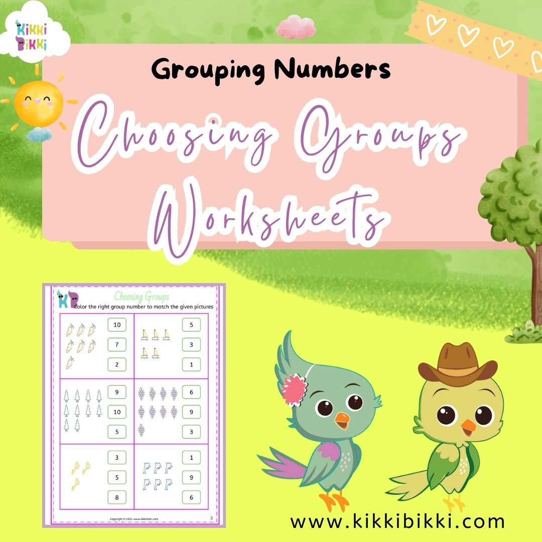 Grouping Numbers: Choosing Groups Worksheets for Math Fun