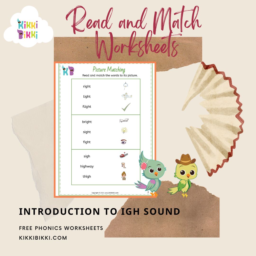 Phonics Fun: Read and Match Words with the 'IGH' Sound