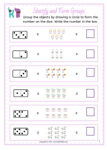 Grouping Numbers: Identify and Form Groups Worksheet
