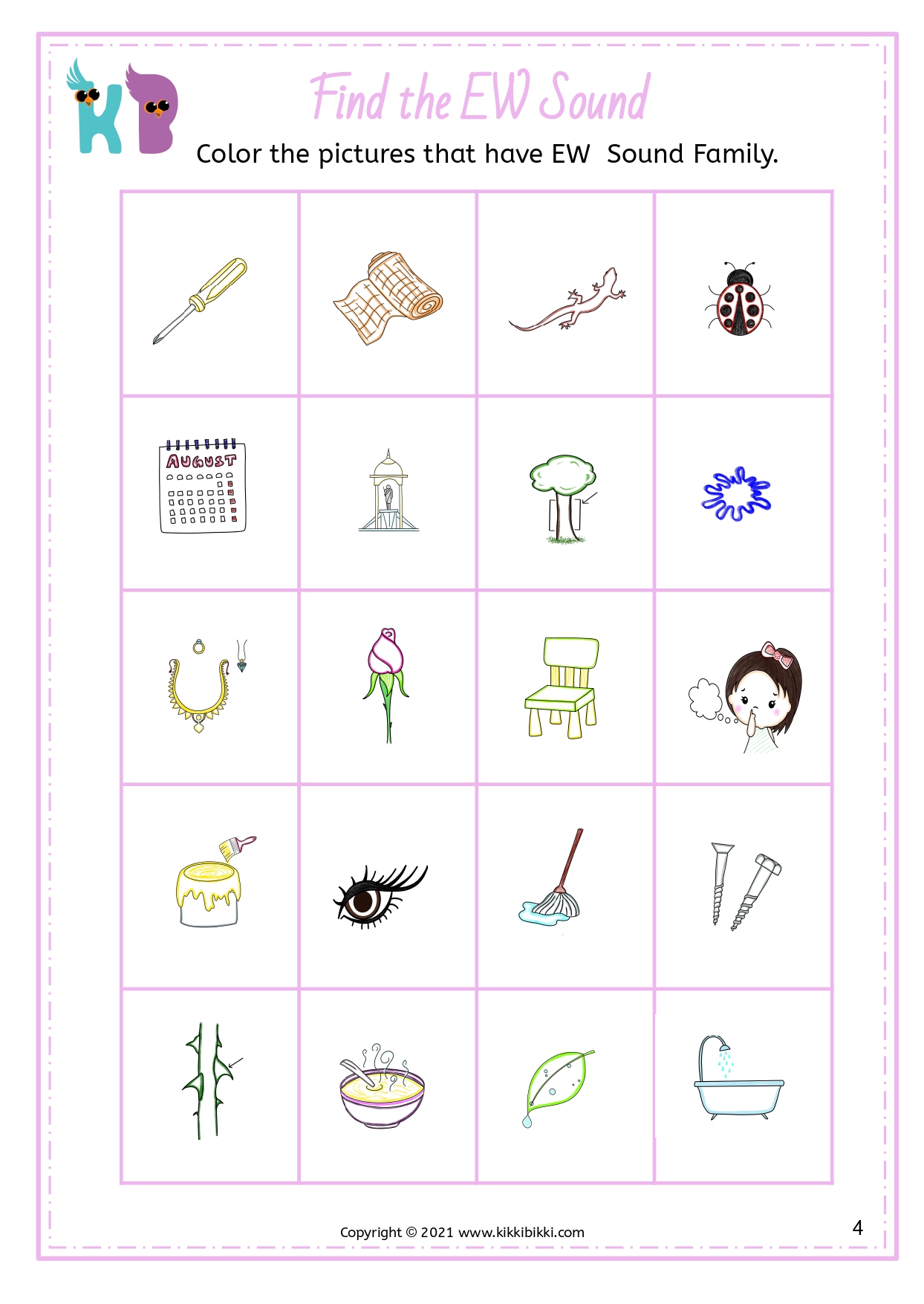 Find the Sound Worksheets: Fun Phonics Practice