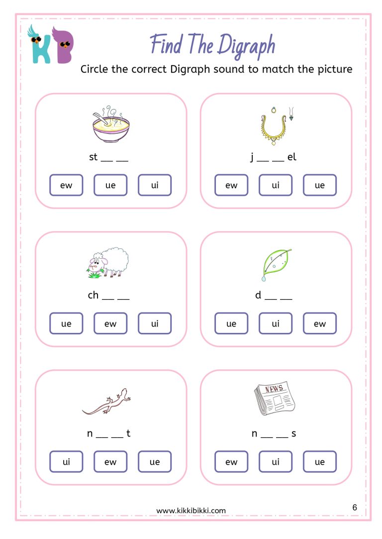 Exploring the EW Sound with Write-the-Sound Worksheets