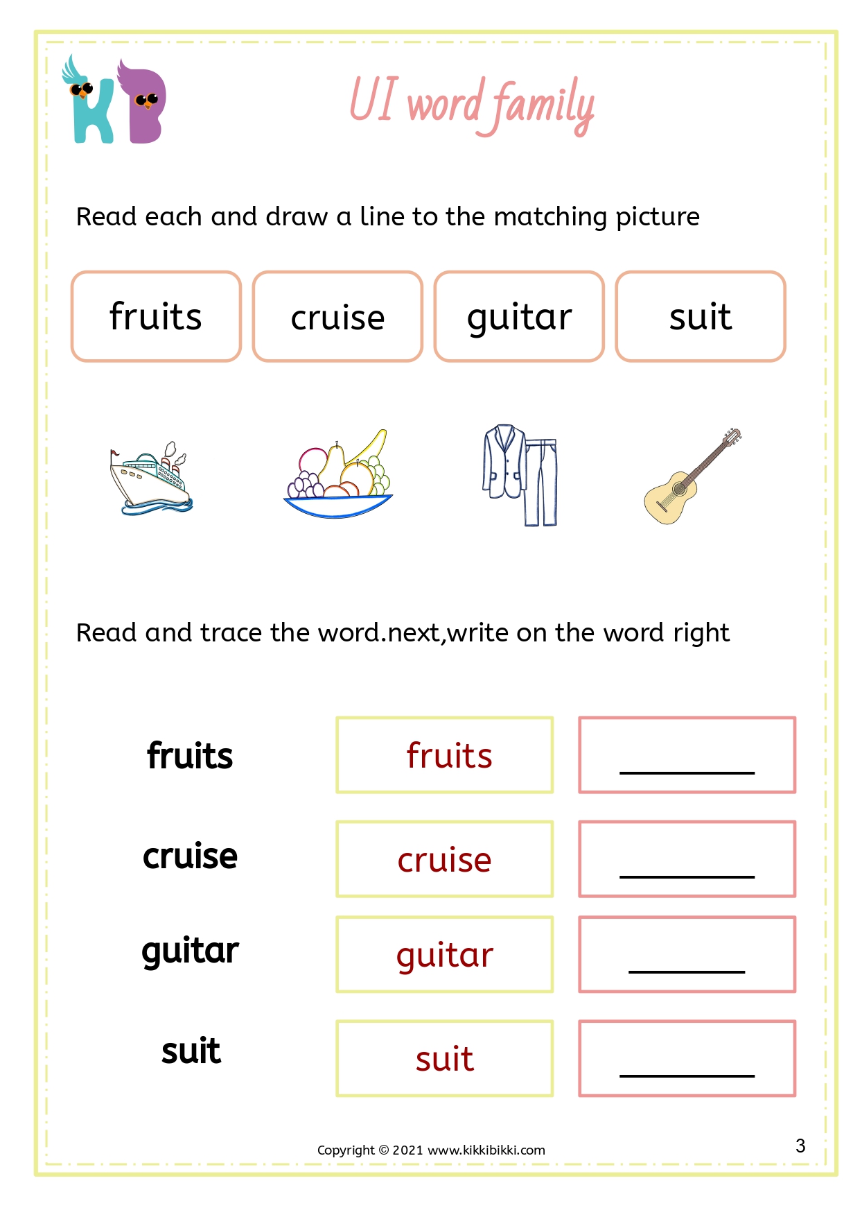 Exploring Vowel Digraphs: UI Sound Worksheets for Kids