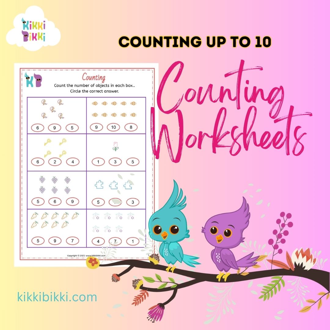 Counting up to 10 - Engaging Counting Worksheets