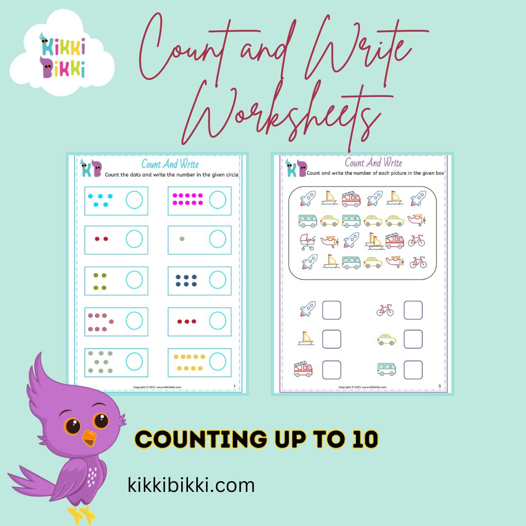 "Learning to Count: Fun Worksheets for Early Math Skills"