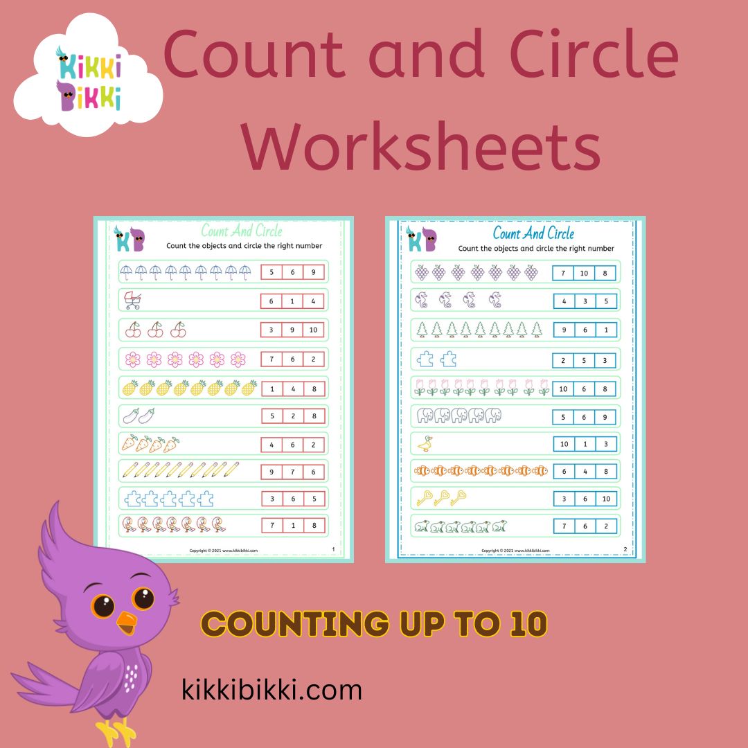 "Mastering Counting: Fun Circle Worksheets for Early Math Skills"