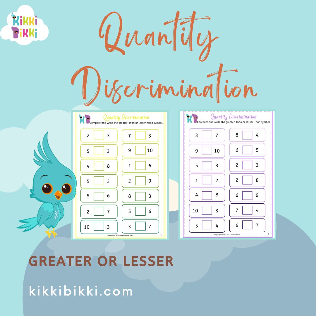 "Compare and Write Quantity Discrimination"