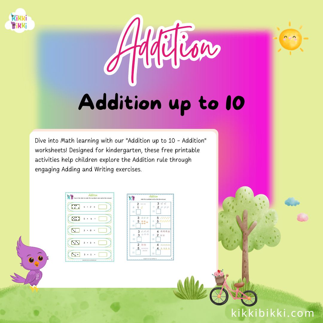 Addition Worksheets for Kindergarten: Fun Activities