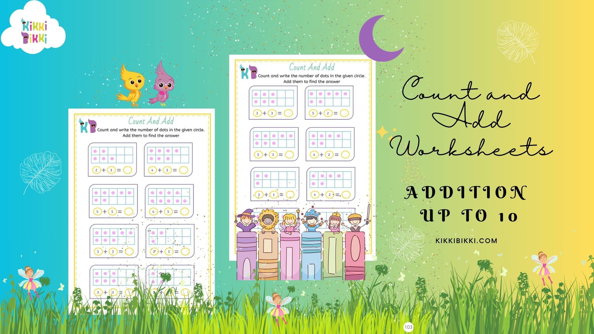Math Magic: Free Addition Up to 10 Worksheets for Kindergarten
