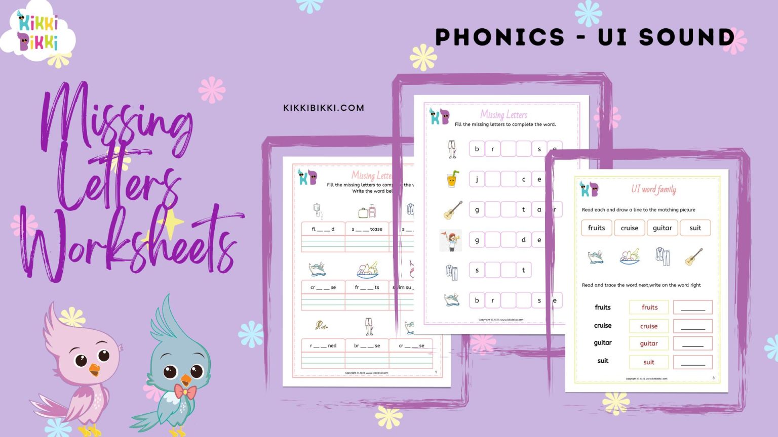 Exploring Vowel Digraphs: UI Sound Worksheets for Kids