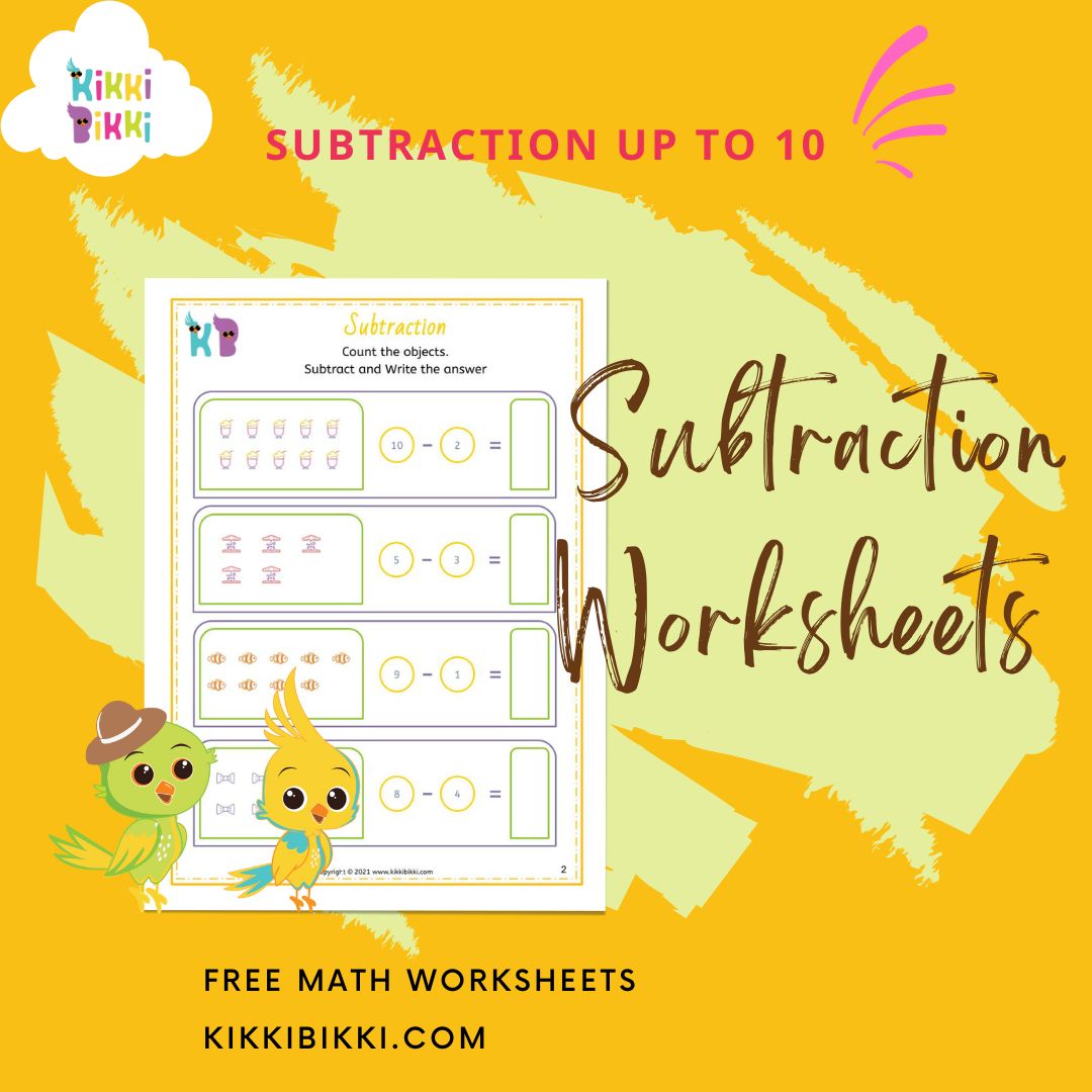 "Mastering Subtraction Up to 10: 'Subtract and Write' Worksheets"