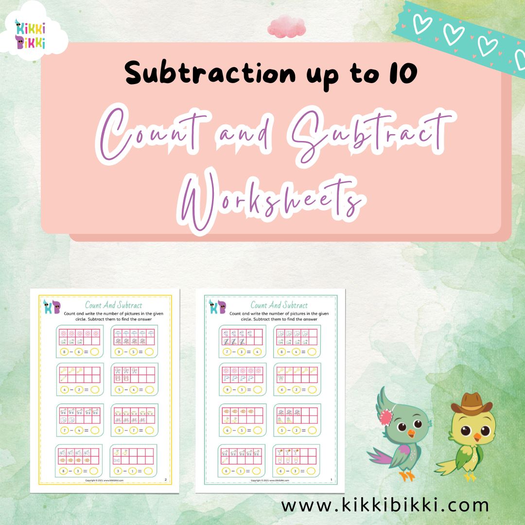 Mastering Subtraction: Free Printable Subtraction Up to 10