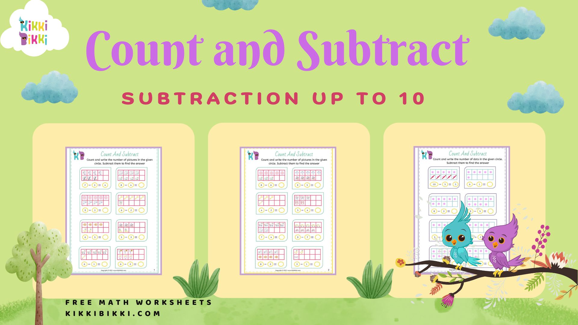 Mastering Subtraction: Free Printable Subtraction Up to 10