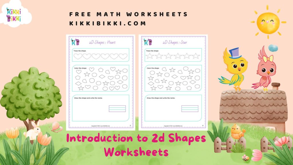 Shapes Adventure: Introduction to 2D Shapes Worksheet for Kids