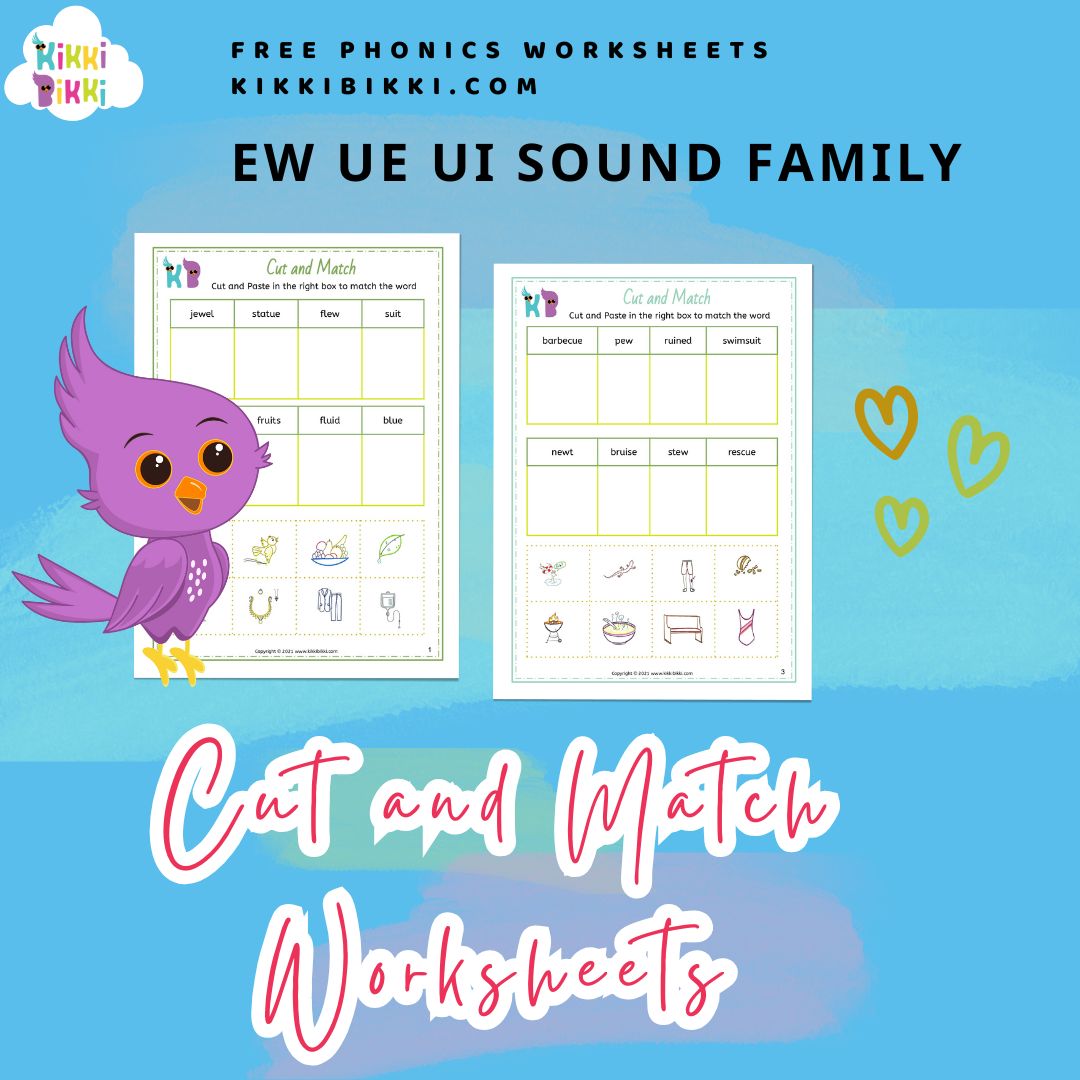 “EW, UE, and UI Sounds: Engaging Cut and Match Phonics”