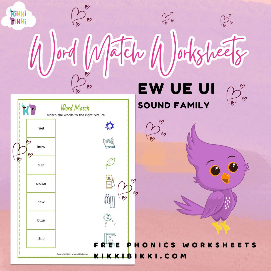 Consolidation of EW, UE, and UI Sound Families - Word Match