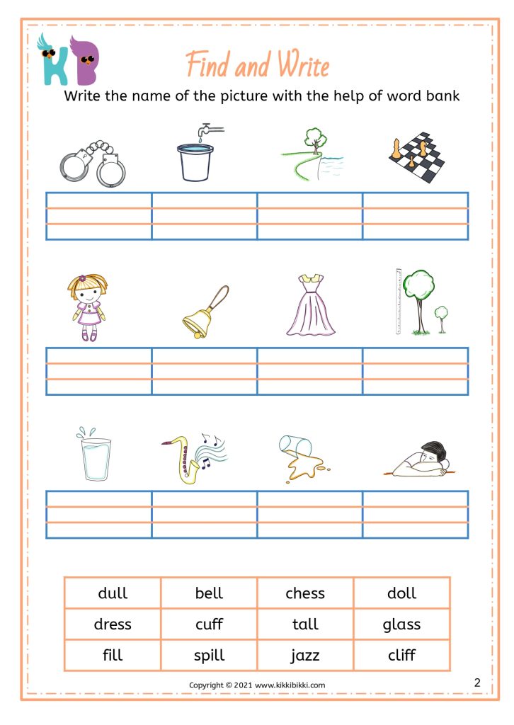 Mastering Double Consonants: Free Phonics Writing Practice