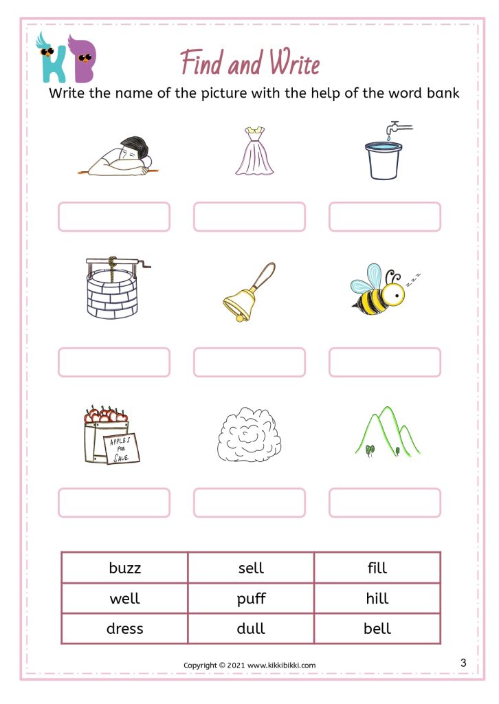 Mastering Double Consonants: Free Phonics Writing Practice