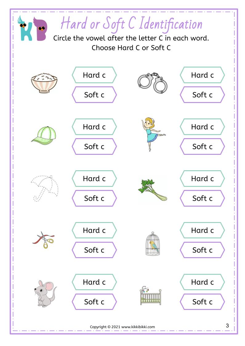 Phonics Made Fun: Hard and Soft C Sounds Identification
