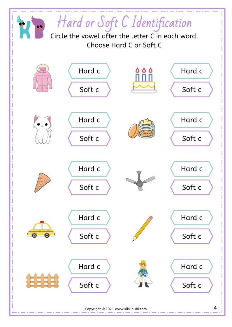 Phonics Made Fun: Hard and Soft C Sounds Identification
