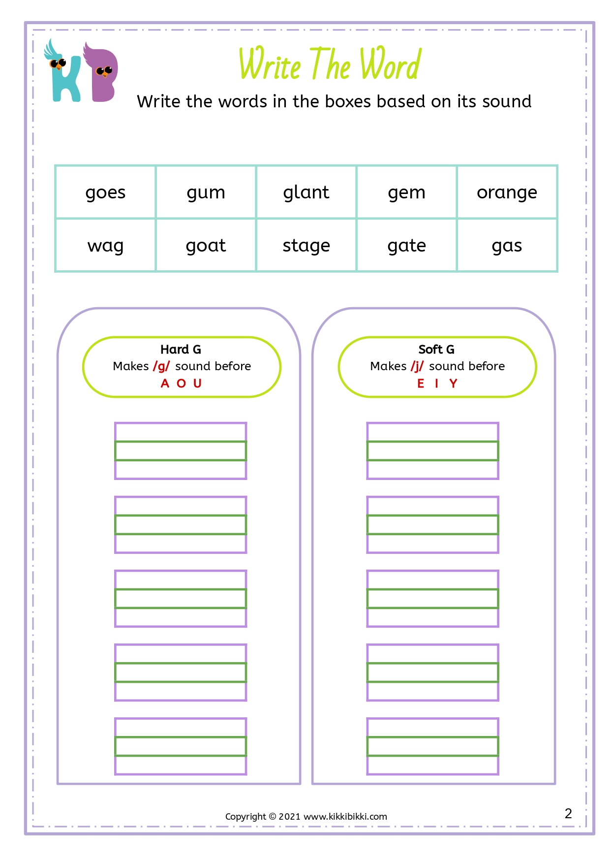 Phonics Fun: Learn and Practice the Soft "G" Sound