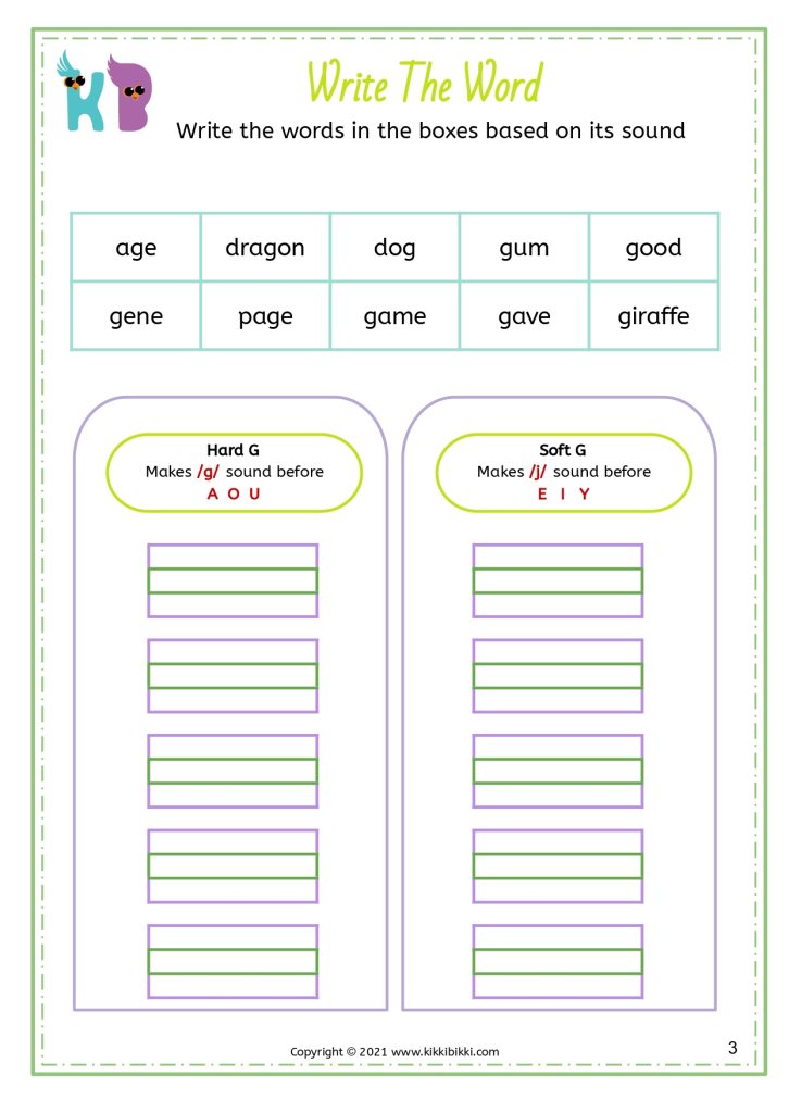 Phonics Fun: Learn and Practice the Soft "G" Sound