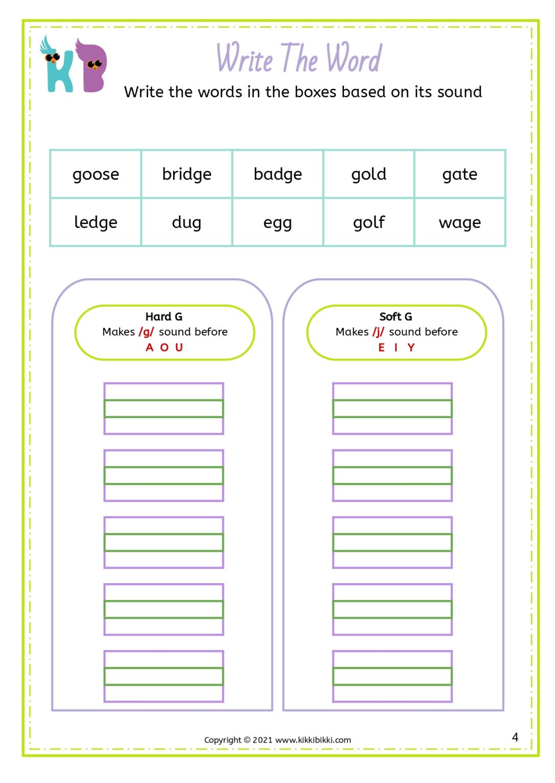 Phonics Fun: Learn and Practice the Soft "G" Sound