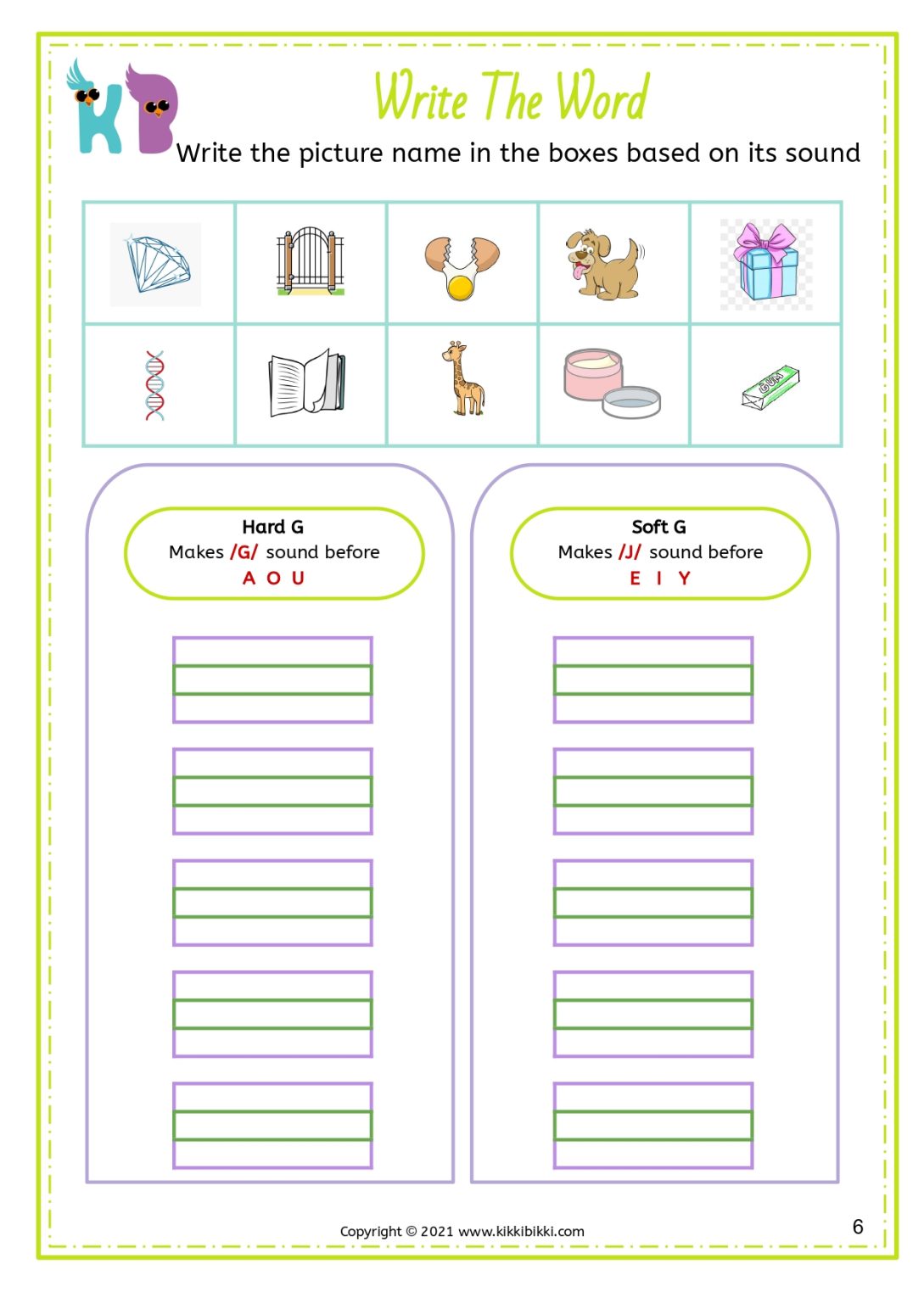 Phonics Fun: Learn and Practice the Soft "G" Sound