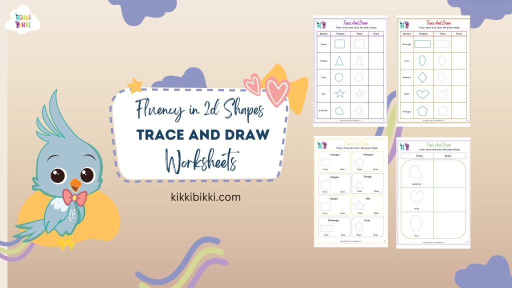 Shape Exploration: 2D Shapes Trace and Draw Worksheet