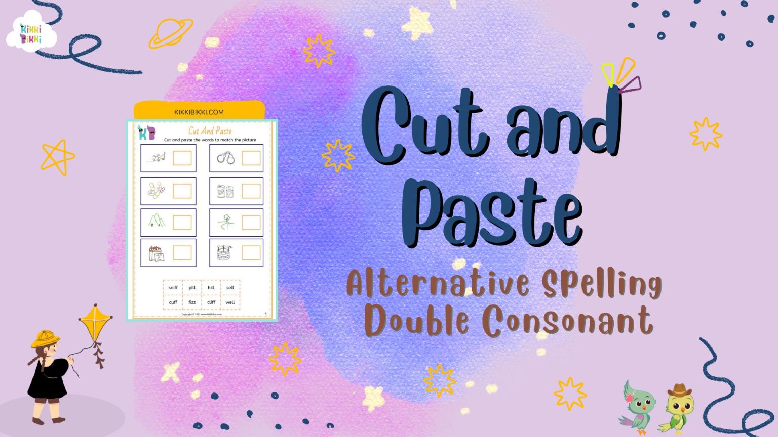 "Double Consonant Exploration: Cut and Paste Fun!"