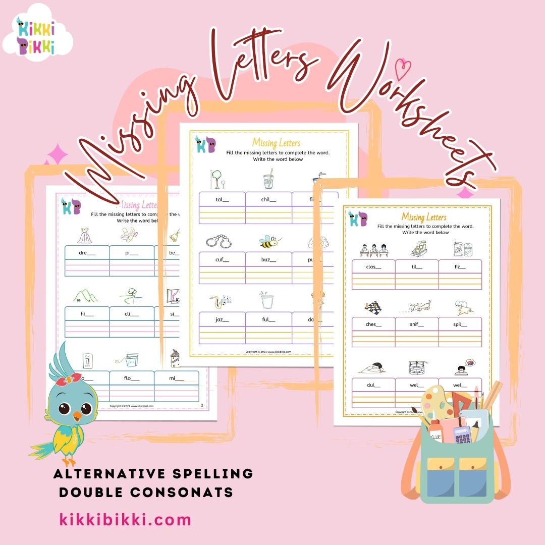 Alternative Spelling Double Consonants - Missing Letters