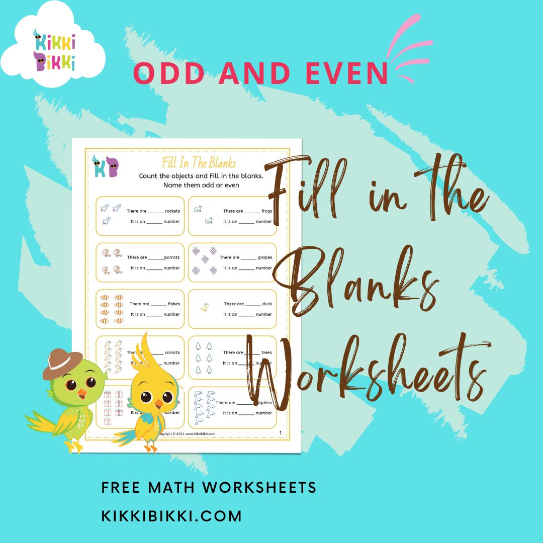 "Exploring Odd and Even Numbers with Fill in the Blanks"