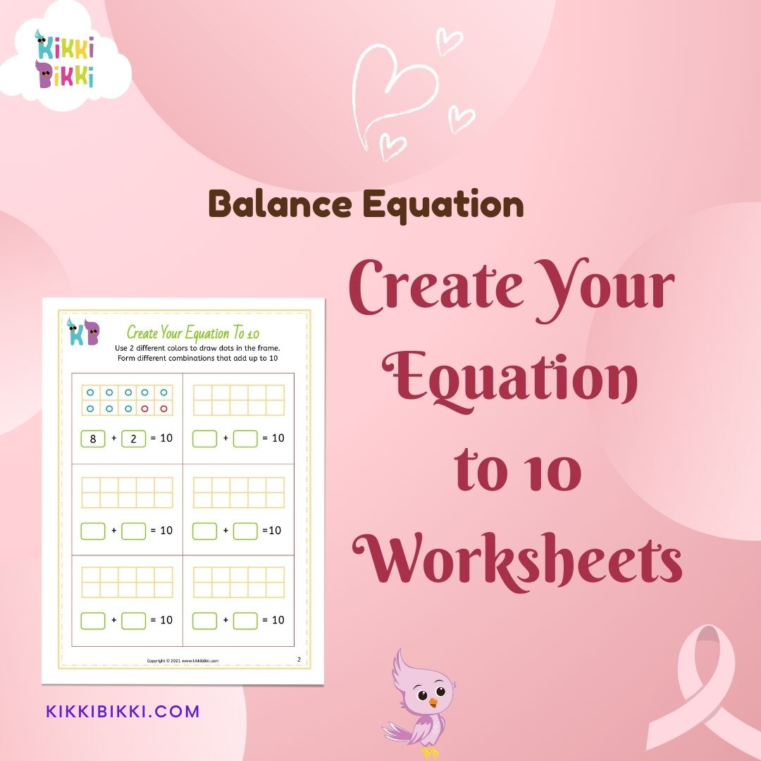 Math Adventure: Balance Equation Worksheet for Kindergarten