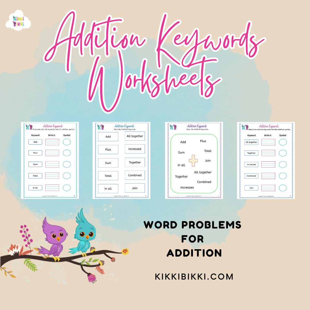Free Addition Word Problems Worksheets for Kindergarten