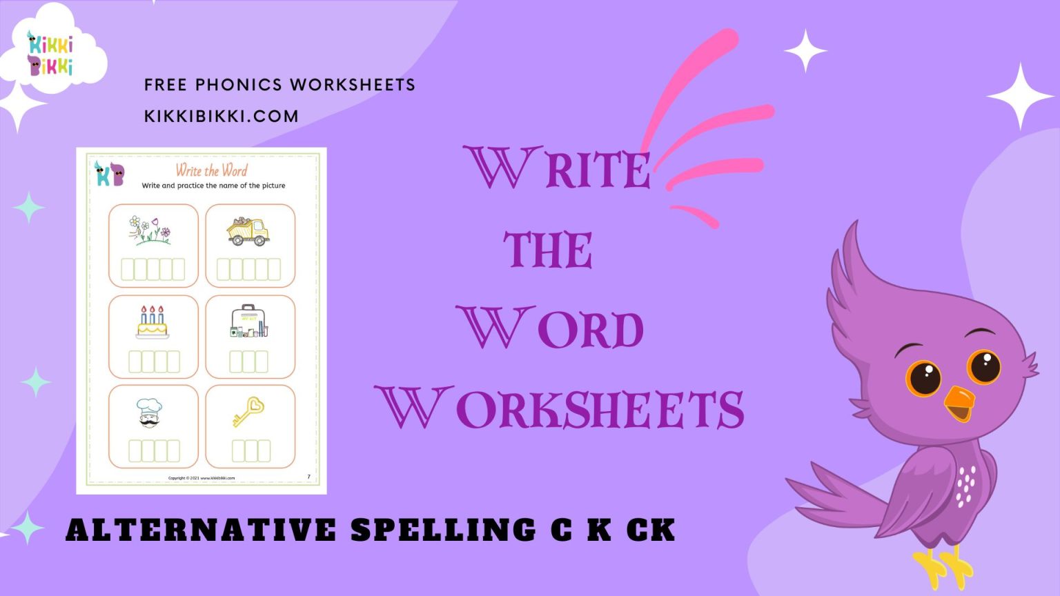 Explore and Write: Kindergarten Phonics Worksheets for C, K, CK