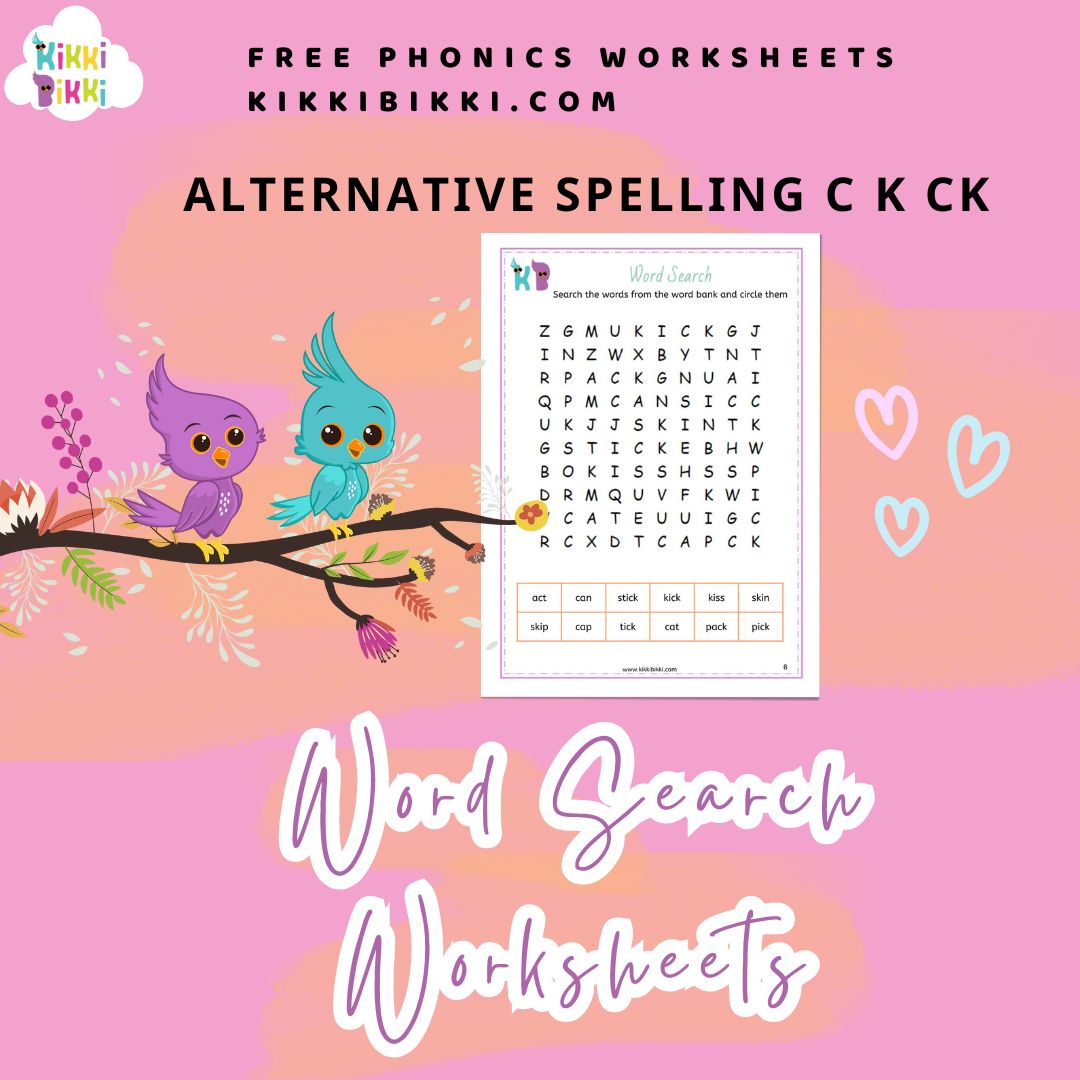 "Mastering the 'C,' 'K,' and 'CK' Sounds: Fun Word Search"