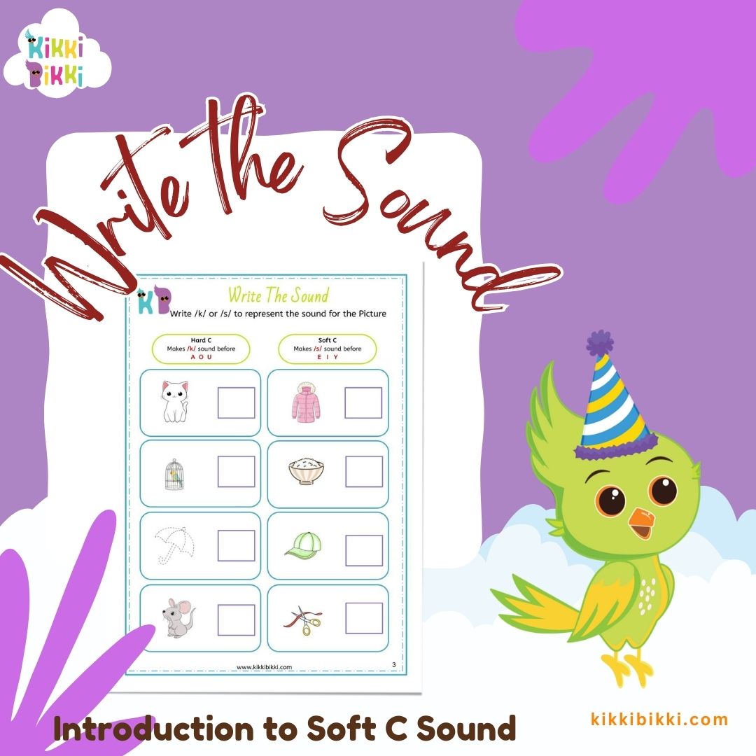 Exploring the Soft "C" Sound: Write the Sound Worksheets