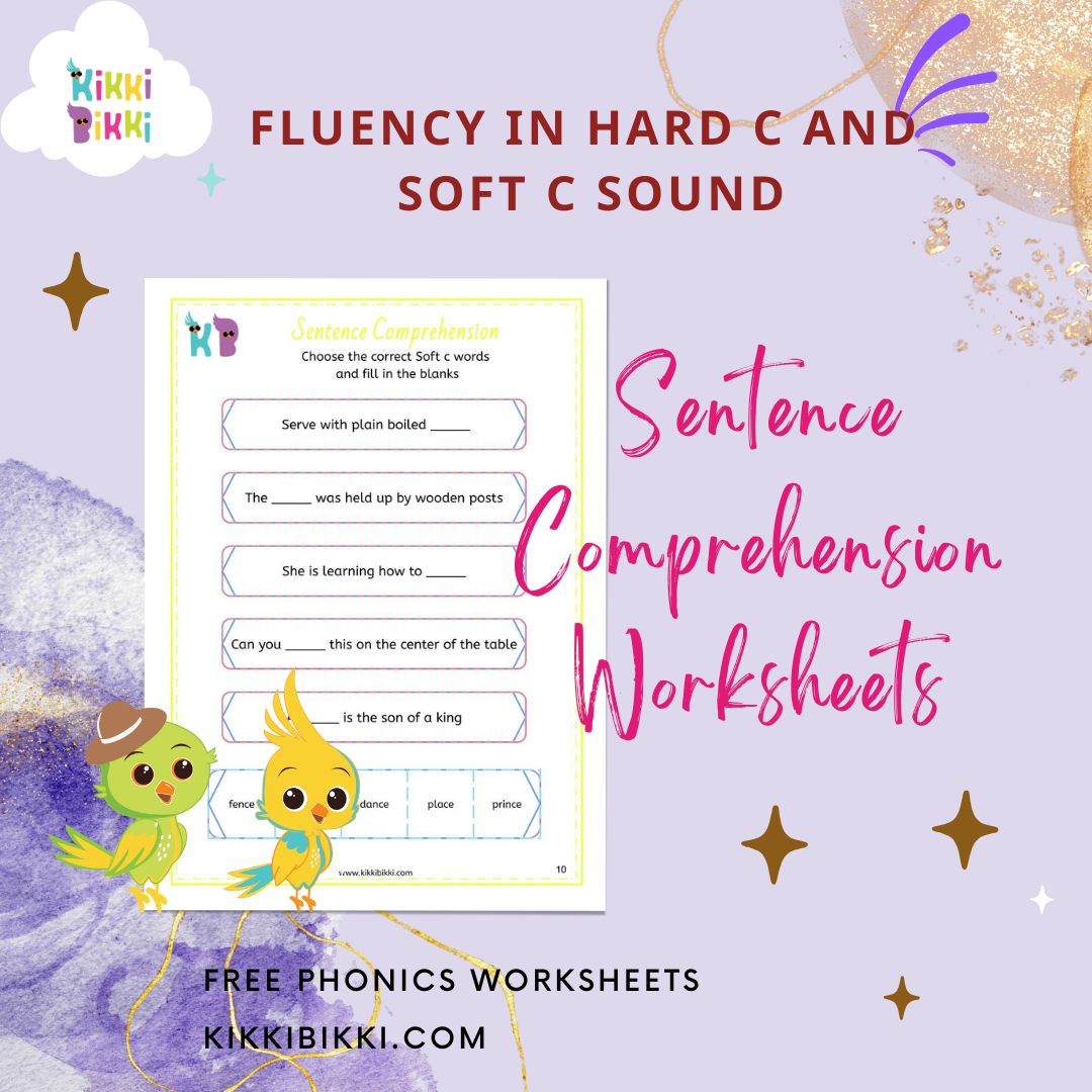 Fluency in Hard and Soft C Sounds - Sentence Comprehension