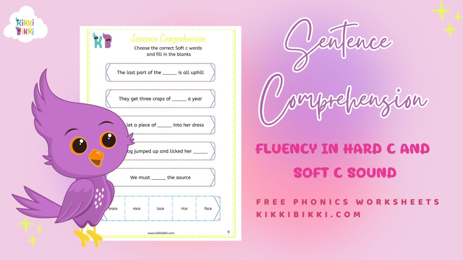Fluency in Hard and Soft C Sounds - Sentence Comprehension