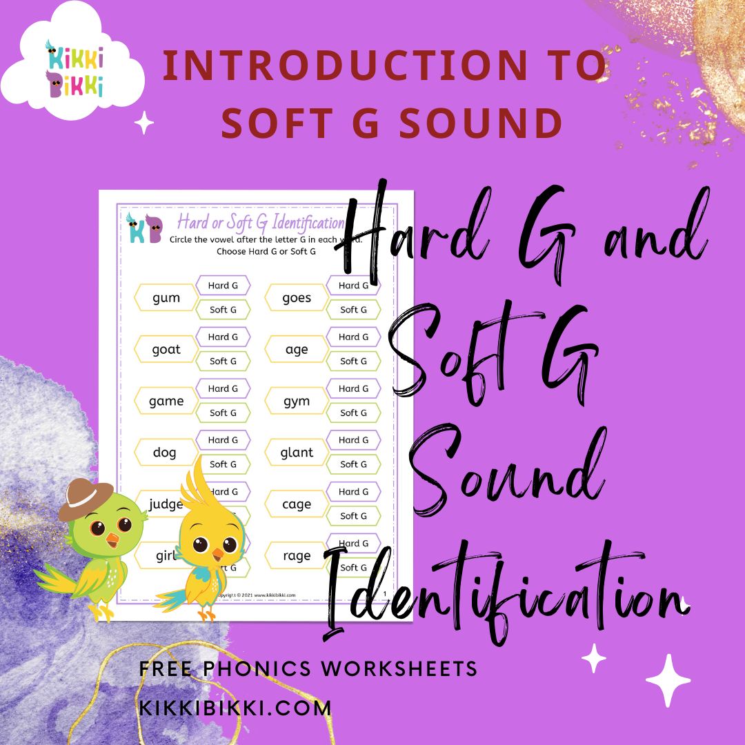 Exploring the Soft G and Hard G Sounds: Picture Worksheets"