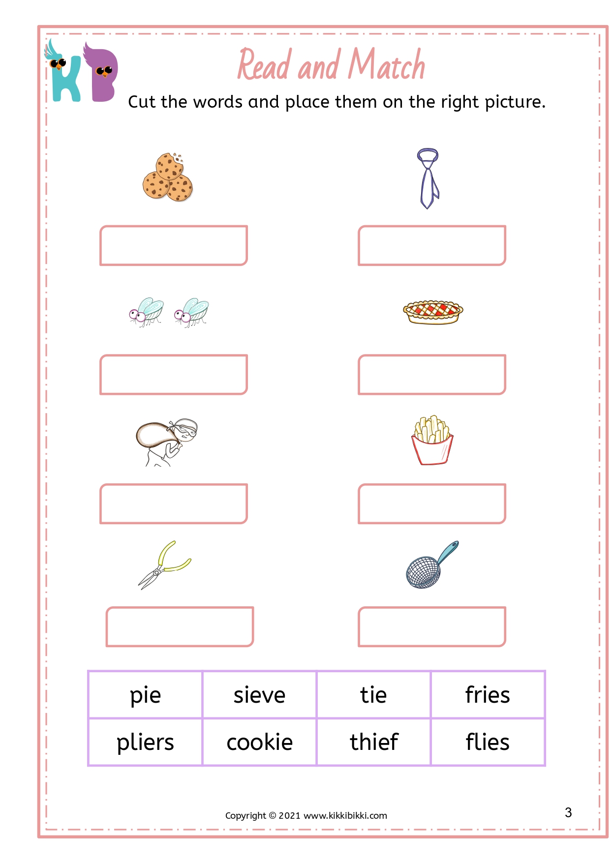 Exploring Vowel Digraphs: IE Sound Worksheets for Kids