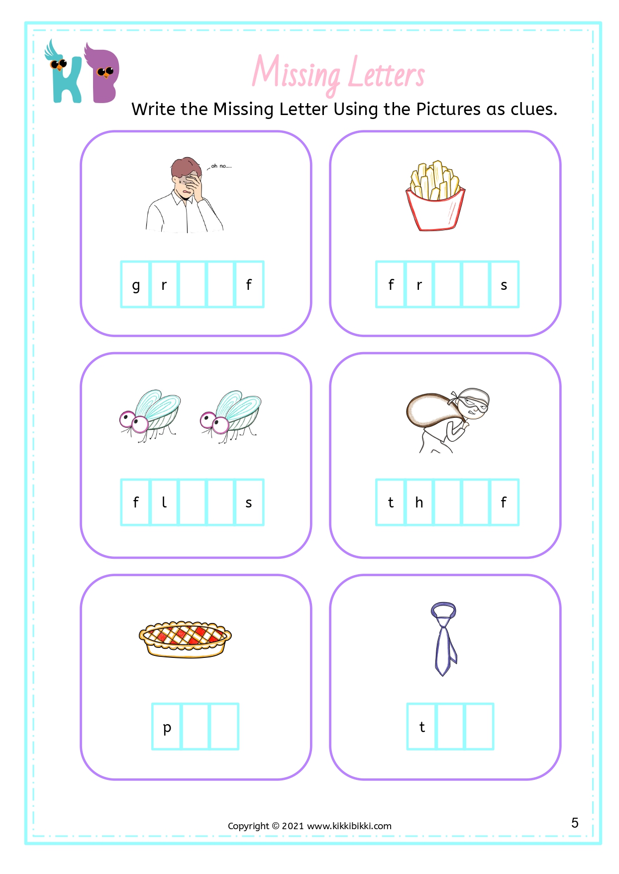 Free Vowel Digraph Worksheets for Missing Letters Fun