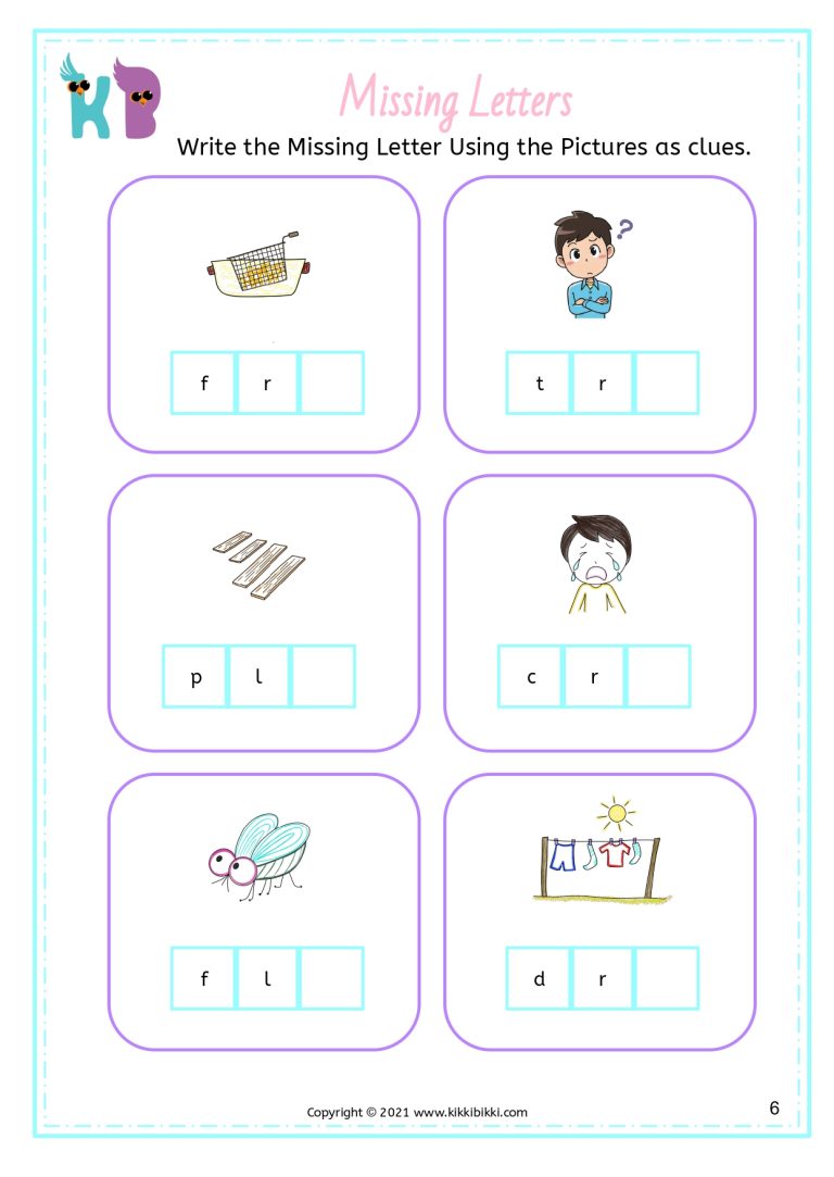 Phonics Adventure: Alternative Y Sound Missing Letters